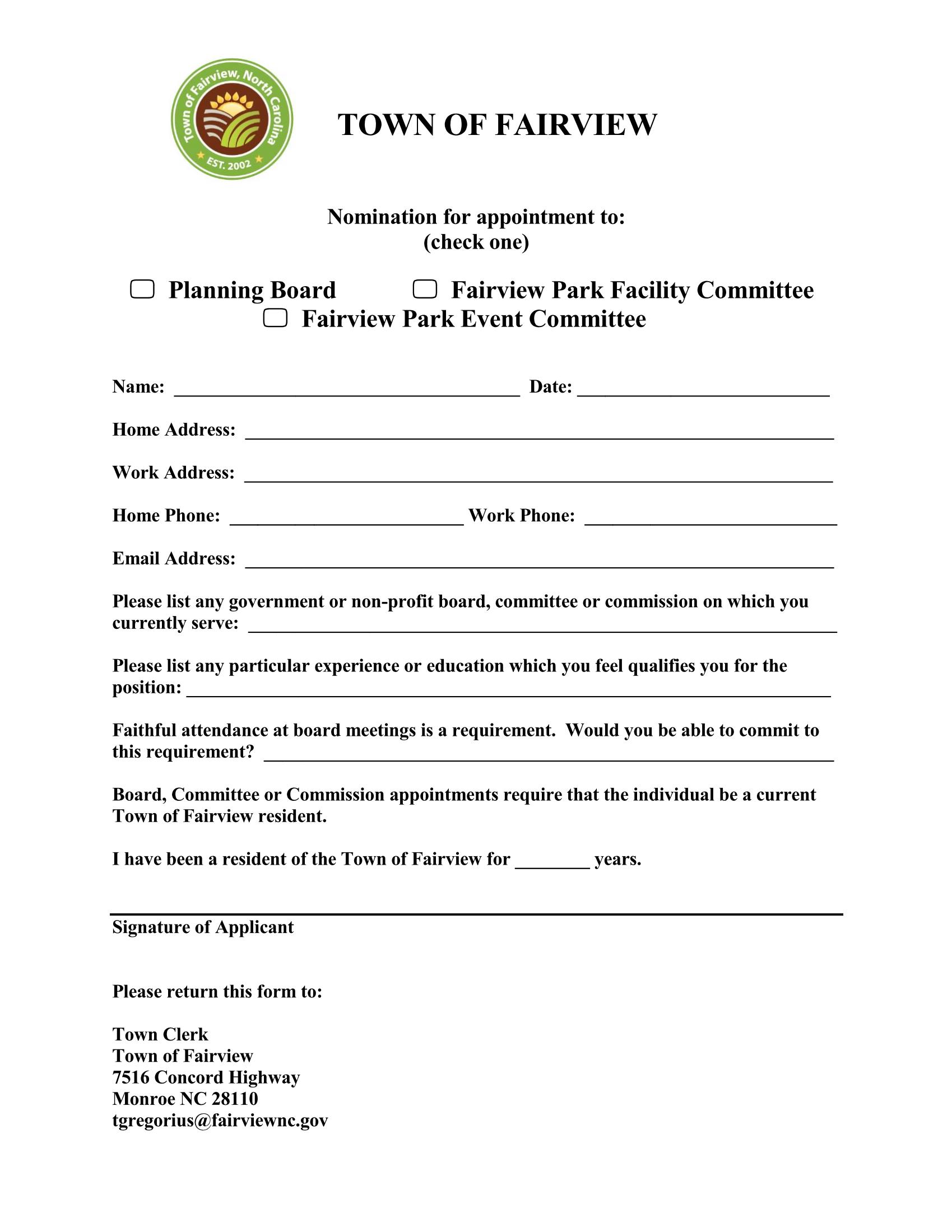 Town of Fairview, North Carolina